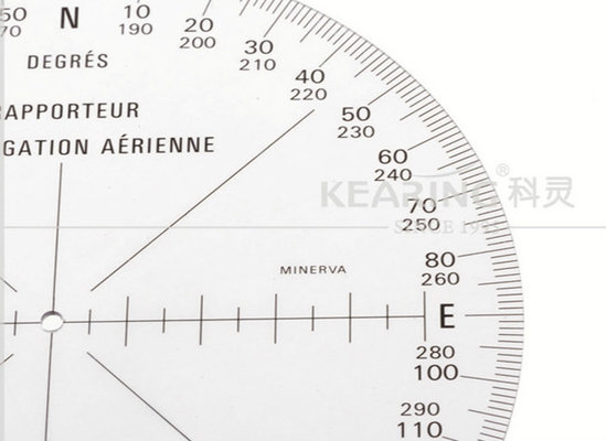 Round Shape Plastic Aviation Protracotr 360 Degree for Flying Direction Guiding KRP-1