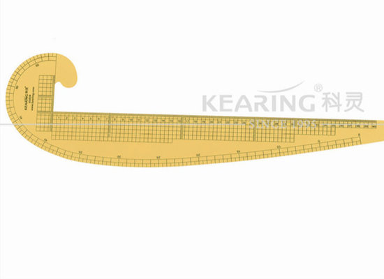 Kearing brand sandwich line printing metric vary form curve ruler for fashion design# 6501