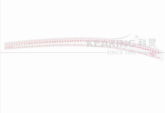 60 cm Stick Curve Plastic Vary Form Curve Ruler ( Sandwich Line ) for Sew Area # 6360