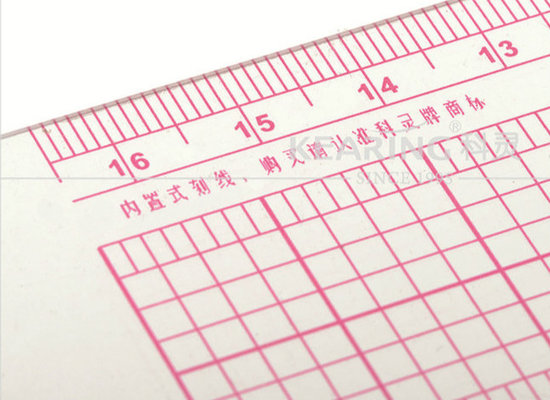 L Ruler 8 inch Imperial Clear Plastic L Shaped Ruler for Fashion Design 5808