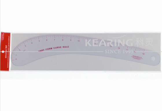 Kearing Plastic 18'' Vary Form Curve Ruler ( Sandwich Line ) for Fashion Design # 6218