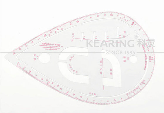 Kearing brand sandwich line printing metric vary form curve ruler for pattern making# 6403