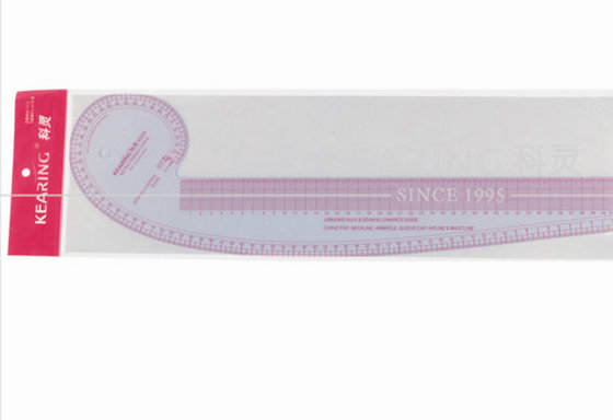 Durable Plastic Vary Form Curve Ruler Seam Allowance Guide Metric # 6505