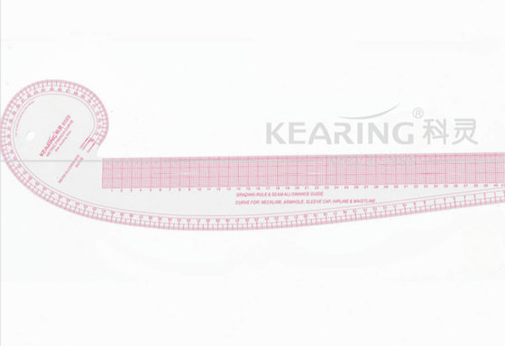 Kearing Multi - use Plastic Vary Form Curve Ruler Metric French Curve # 6505