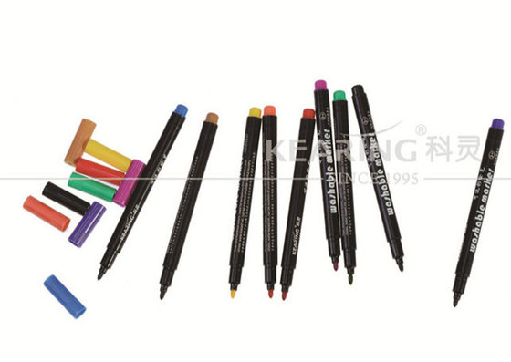 Kearing Fabric Paint Pen Colorful Washable T shirt Marker 2.0mm tip for Kids DIY drawing WM20