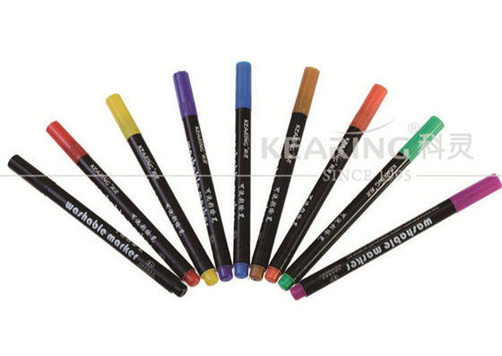 Kearing Fabric Paint Pen Colorful Washable T shirt Marker 2.0mm tip for Kids DIY drawing WM20