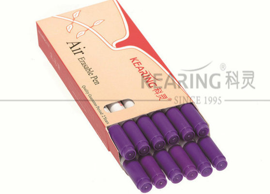 Violet Erasable Markers 0.5 mm metal tip Air Erasable Pen for Fabric Short Time Marking # AV05