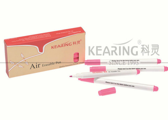 Single tip pink auto vanishing pen , fabric air erasable pen AP10