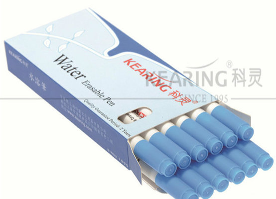 Kearing 1.0mm tip blue color Erasable marker on easily removed by water clothes # WB10