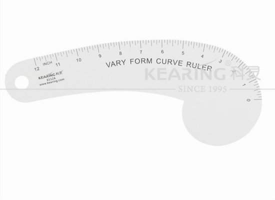 Kearing brand 12inch metal garment ruler for pattern making# 6112A
