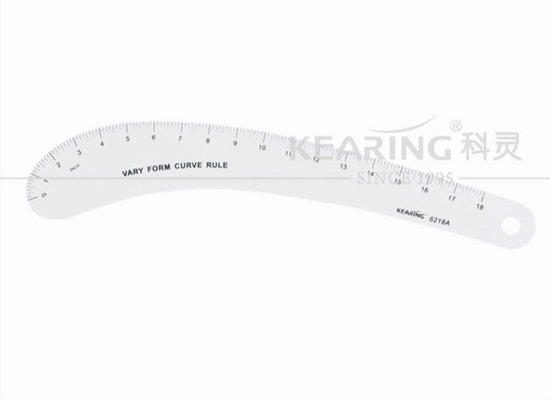 Kearing brand 18inch screen printing metal garment ruler for pattern making# 6218A