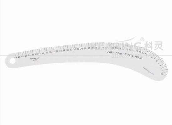 Kearing brand 48cm screem printing metal garment ruler for fashion student# 6248A