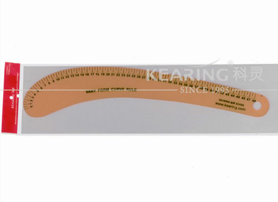 Kearing brand 48cm screen printing plastic garment ruler for pattern making# 6248B