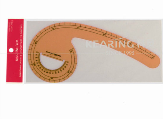 Kearing brand 45cm screen printing plastic garment ruler for fashion design# 6045B
