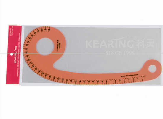 Kearing brand 40cm screen printing plastic garment ruler for pattern making# 6040B
