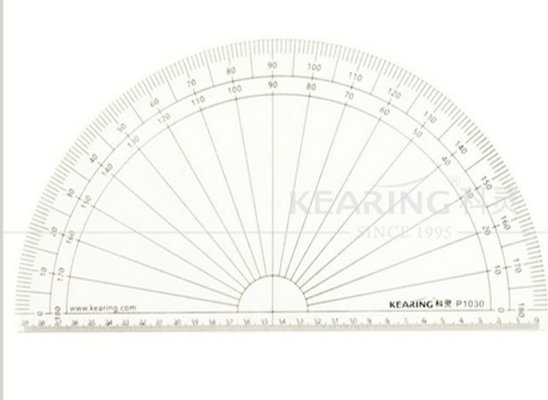 Kearing Half Moon Shaped Rigid Plastic professional protractor 30cm for Sewn Tailor Fashion Design Usage P1030