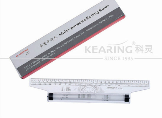 30cm / 12'' Plastic Parallel Rolling Ruler MPR30 Kearing Brand