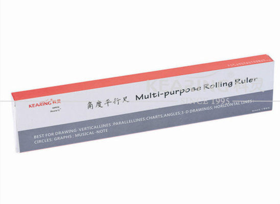 Clear Rigid Plastic  Parallel Rolling Ruler 30 cm / 12''  for Art Design MPR30