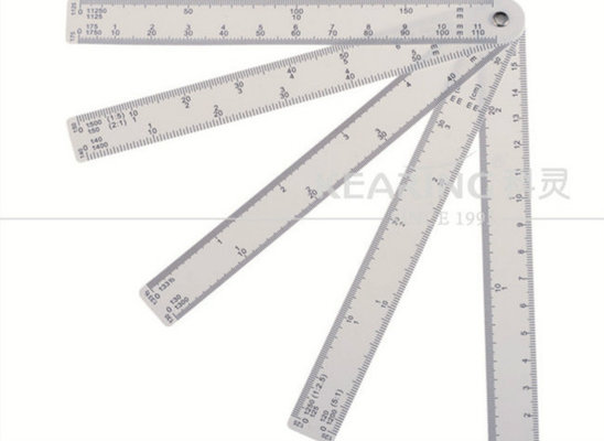 Kearing Flexible Plastic Fine Shaped engineering scale ruler  with Different Proportions