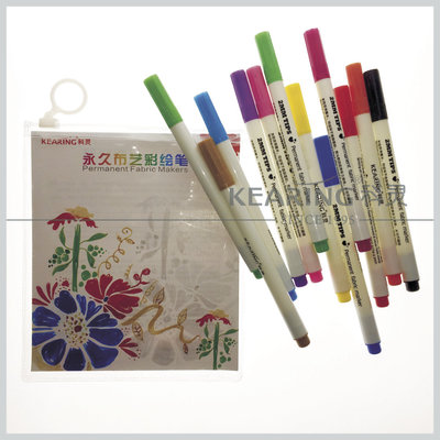 Regular nib Fabric paints water based 20 colors permanent textile marker pens