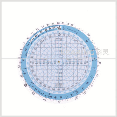 Plastic Aviation Circular Flight Computer Navigation Calculator Wheel Chart