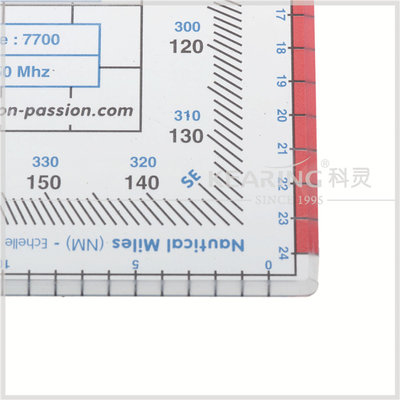 Durable Plastic Square Navigational Protractor Pilot Flight Training Protractor Plotter