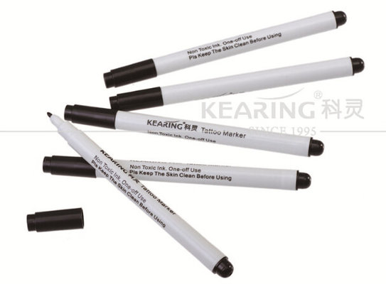 DIY Tattoo Surgical Skin Marker with Fine Tip for Funny Drawing on Body Skin Black Brown Colors