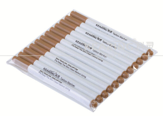 DIY Tattoo Surgical Skin Marker with Fine Tip for Funny Drawing on Body Skin Black Brown Colors