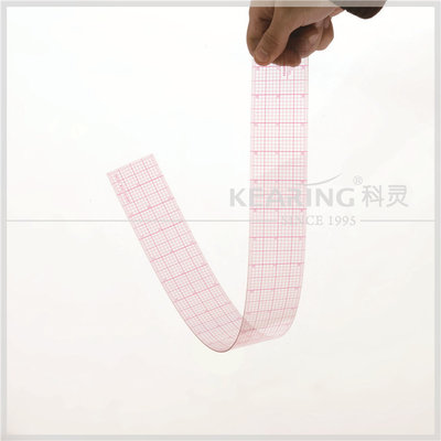 24 inch Flexible Plastic Sewn Design Pattern Making Ruler Never Rub Off Kearing Imperial Ruler