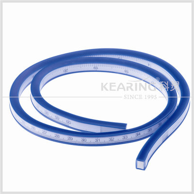 Plastic Horse Measure Curve Ruler 24'' & 60cm Kearing Flexible Curve Rulers in Blister Card Pack