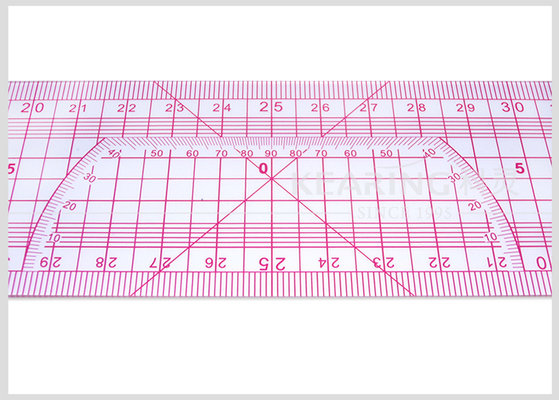 Plastic Garment Easy Pattern Making Ruler , 50 Cm Pattern Grading Ruler Never Rub Off