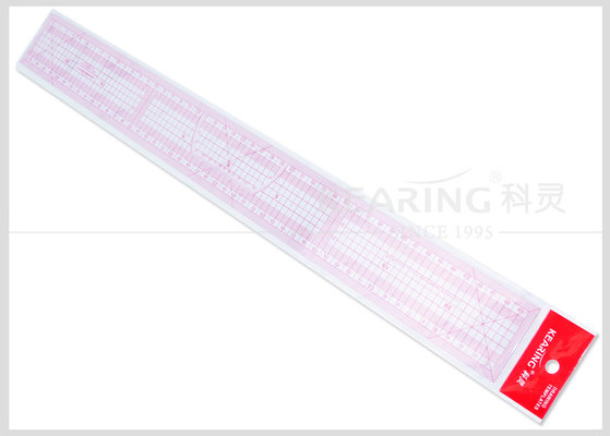 Plastic Garment Easy Pattern Making Ruler , 50 Cm Pattern Grading Ruler Never Rub Off