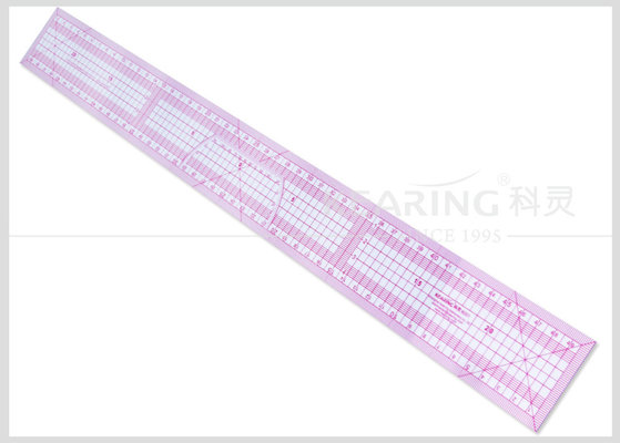 Plastic Garment Easy Pattern Making Ruler , 50 Cm Pattern Grading Ruler Never Rub Off