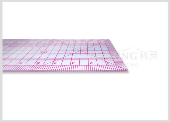 Kearing Flexible Plastic 60cm Long Pattern Making Ruler Sandwich Line Scales with Protractor for Sewn