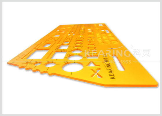Kearing Flexible Plastic Scale Protractor For Military Map Guiding 8353 NATO Template