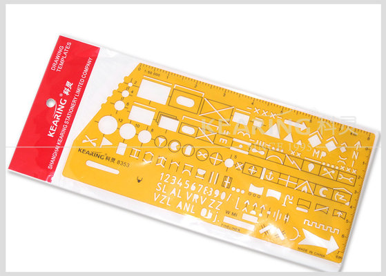 Kearing Flexible Plastic Scale Protractor For Military Map Guiding 8353 NATO Template
