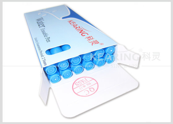 Kearing Fibre Tip Blue Color Water Erasable Markers Temporary Marking on Fabric Marker Easily Wash Off