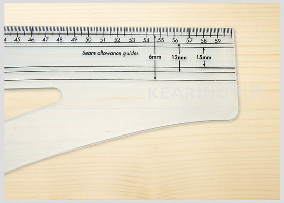 Plastic Graduated Set Square 600 Mm Curve Ruler For Patchwork Customized