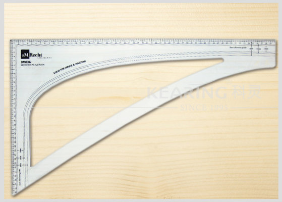 Plastic Graduated Set Square 600 Mm Curve Ruler For Patchwork Customized