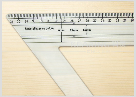 Plastic Graduated Set Square 600 Mm Curve Ruler For Patchwork Customized