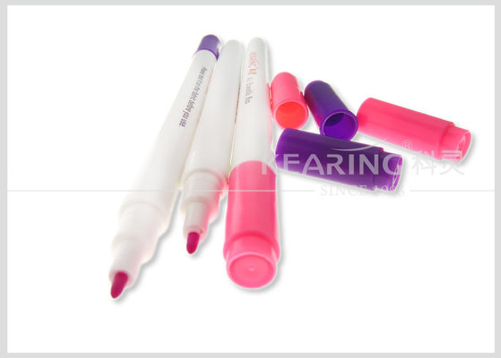 Dual Tips Auto Vanishing Pen , Violet & Pink Color Permanent Fabric Marker Auto Disappear Shortly