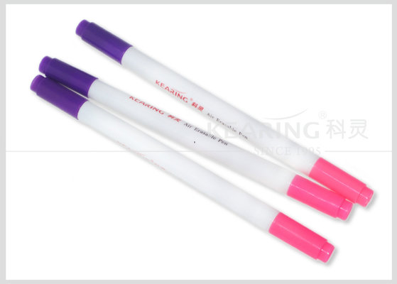 Dual Tips Auto Vanishing Pen , Violet & Pink Color Permanent Fabric Marker Auto Disappear Shortly