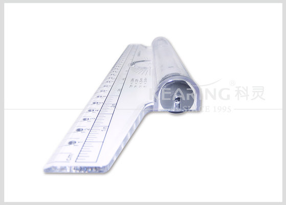Kearing Clear Rigid Plastic Engineer Scale Ruler 30 cm & 12'' Transparent white