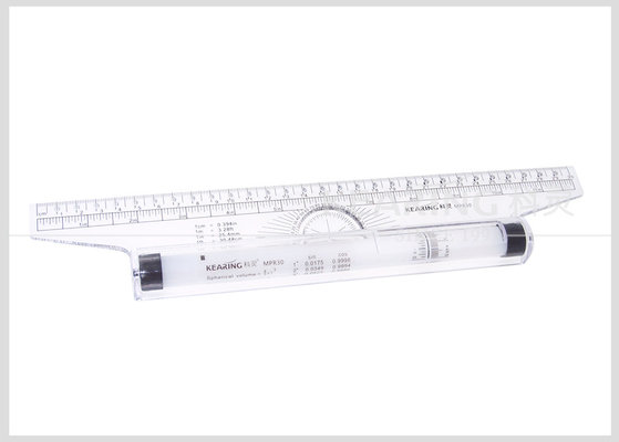 Kearing Clear Rigid Plastic Engineer Scale Ruler 30 cm & 12'' Transparent white