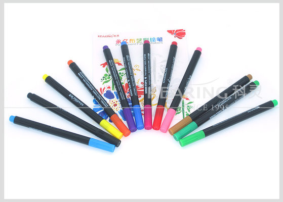 Kearing DIY Fabric Marker 12 Assorted Pens Kids Funny Drawing Resist Normal Laundry