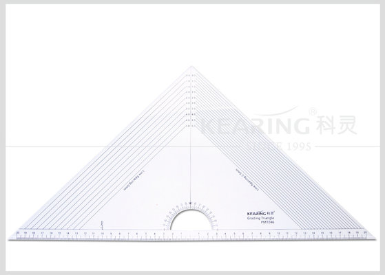 Kearing Rigid Plastic Patchwork Quilting Rulers 40cm Grading Triangle T046
