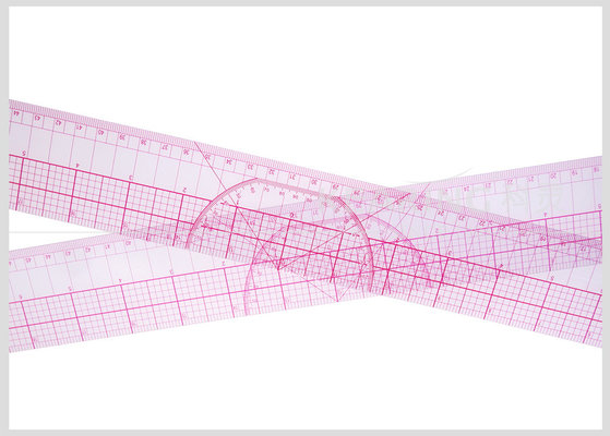 24'' / 60 cm Multi Use Tailors Plastic Pattern Making Ruler Drawing Template Grading Ruler