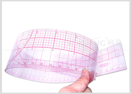24'' / 60 cm Multi Use Tailors Plastic Pattern Making Ruler Drawing Template Grading Ruler
