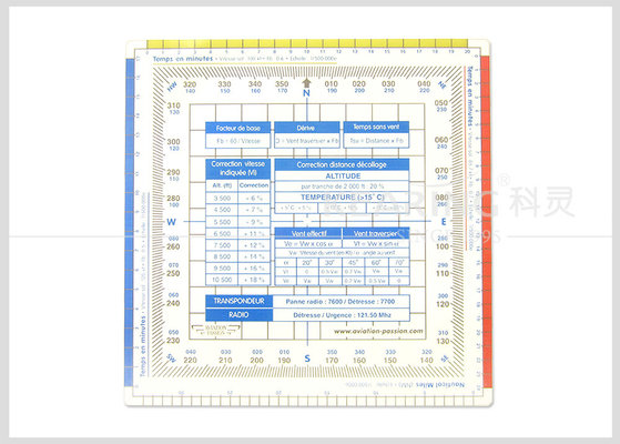 140 * 140 MM Flexible Plastic Square Aviation Protractor Plotter for Pilot Students # KPP-8