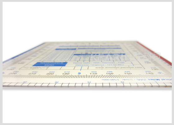 140 * 140 MM Flexible Plastic Square Aviation Protractor Plotter for Pilot Students # KPP-8